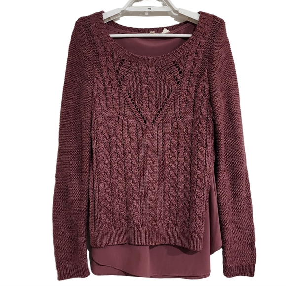 Anthropologie | Sweaters | Anthropologie Moth Ella Cable Knit Sweater ...